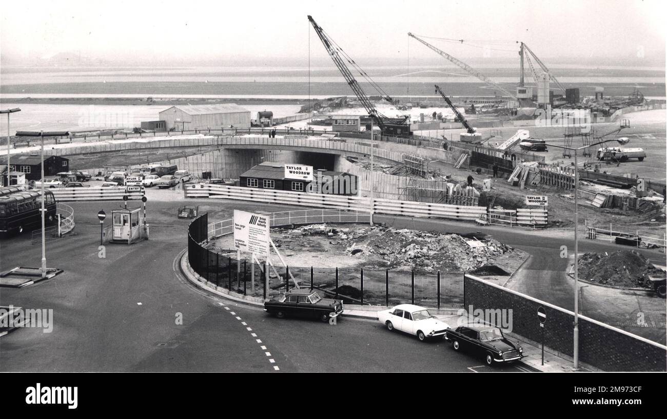 Progress at the north (central terminal area) approach to the airport ...