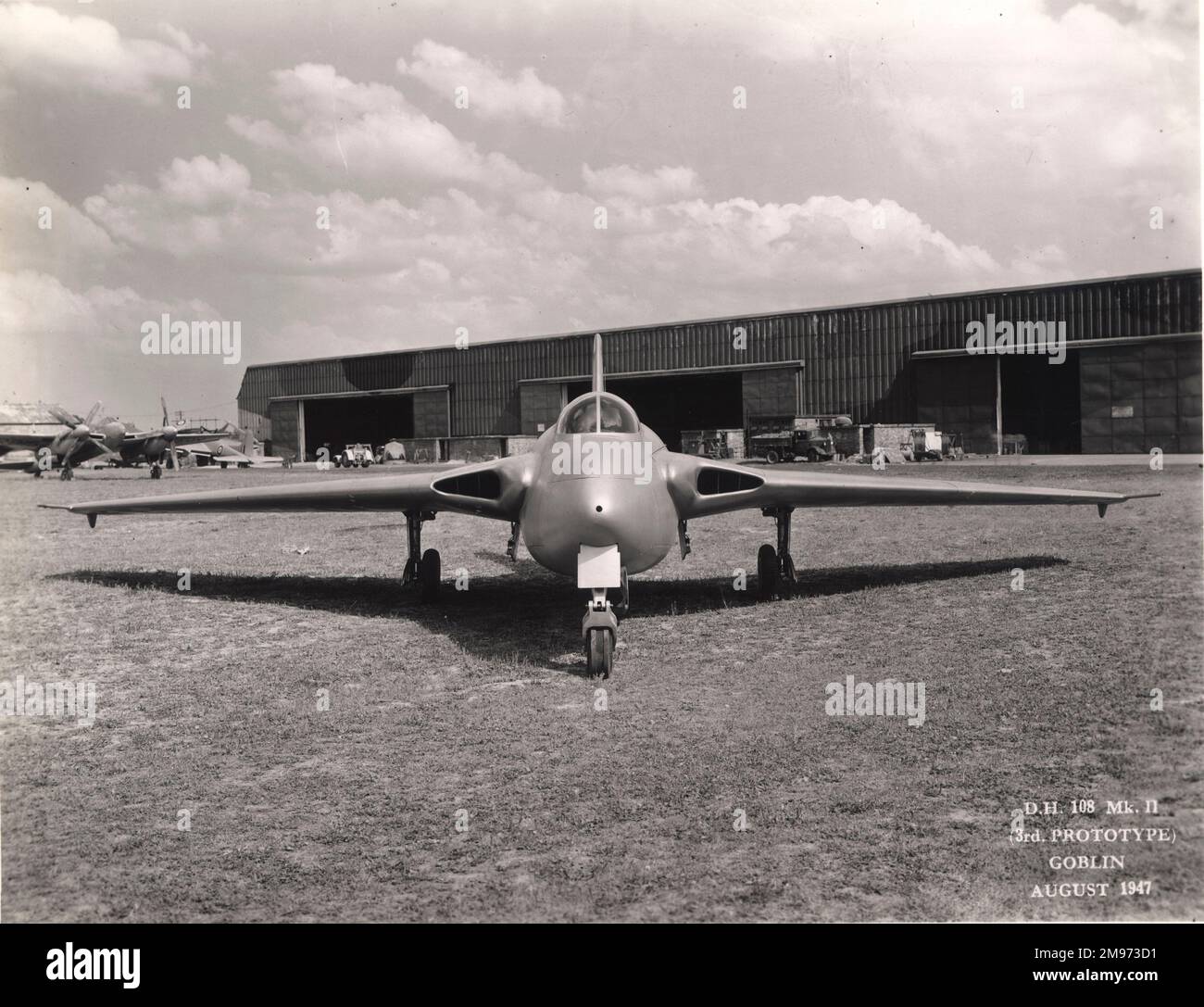 The third de Havilland DH108, VW120. August 1947 Stock Photo - Alamy