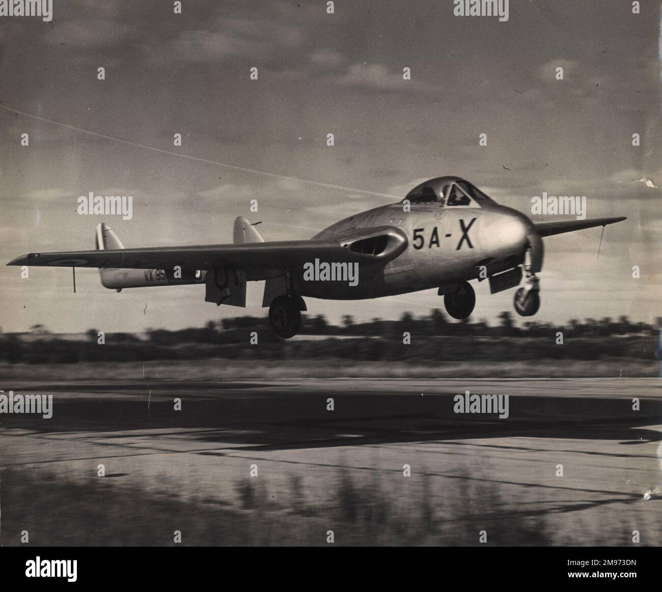 de Havilland Vampire FB5, VX950, transferred to the French Air Force ...