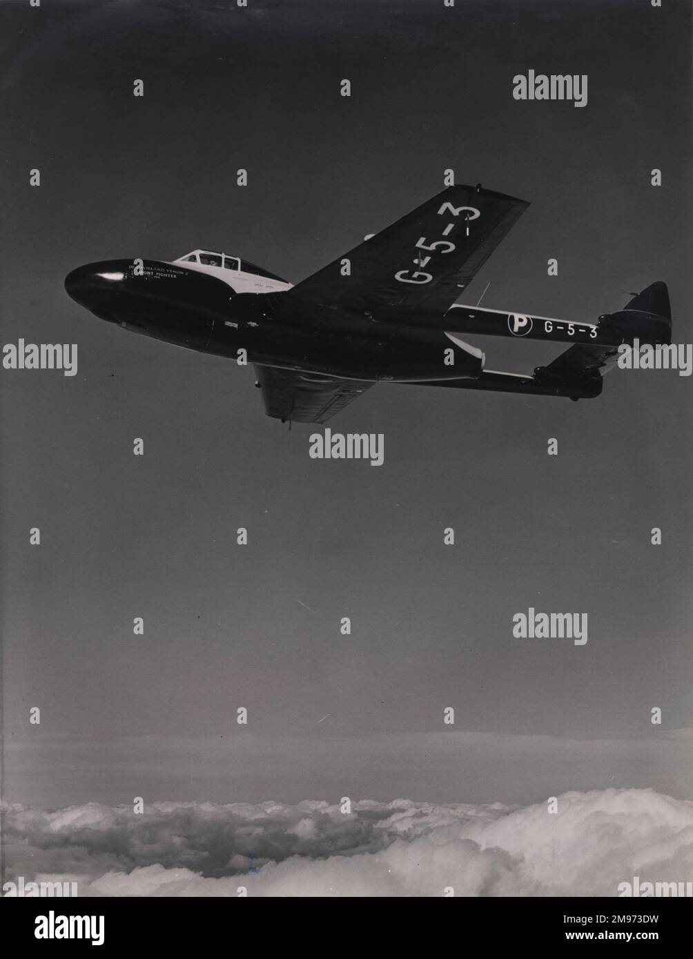 First prototype de Havilland Venom NF2, G-5-3 Stock Photo - Alamy