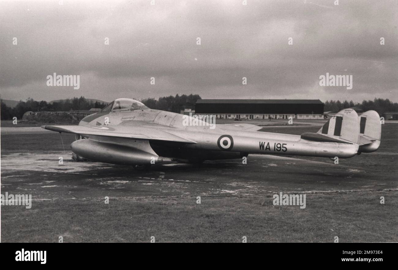de Havilland Vampire FB5, WA195 Stock Photo - Alamy