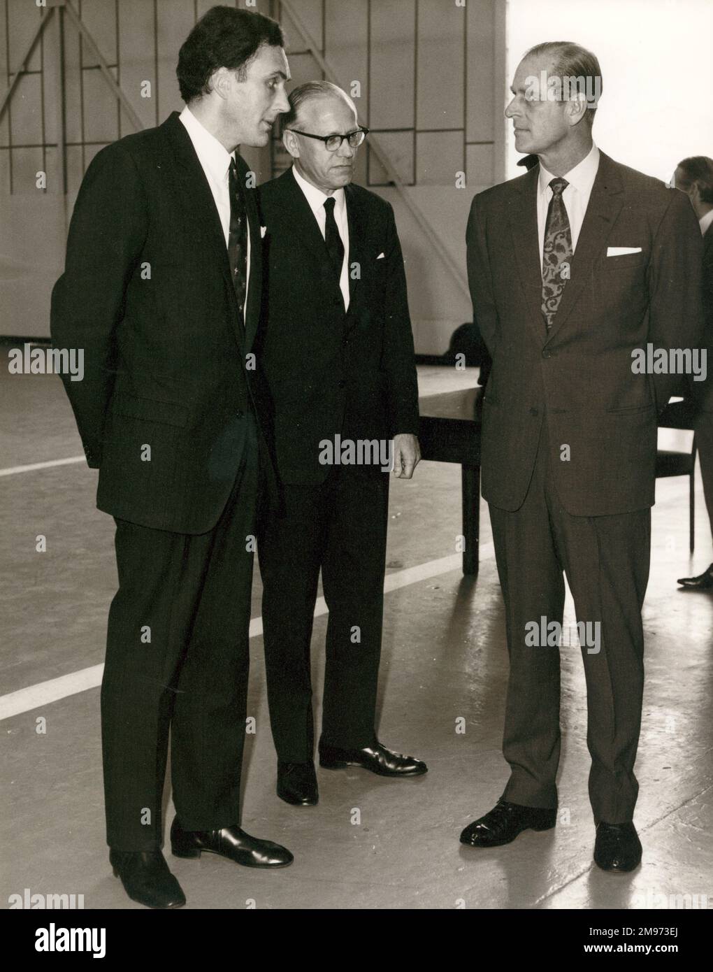From left: Ivan Yates, Frederick Page and HRH the Duke of Edinburgh ...