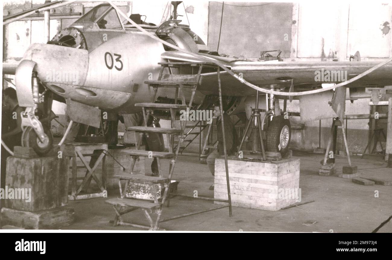 The third prototype SNCASE Mistral (lincensed de Havilland Vampire ...