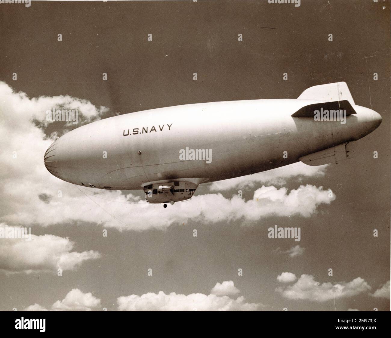 US Navy Goodyear K-Series airship in flight in 1943 Stock Photo - Alamy