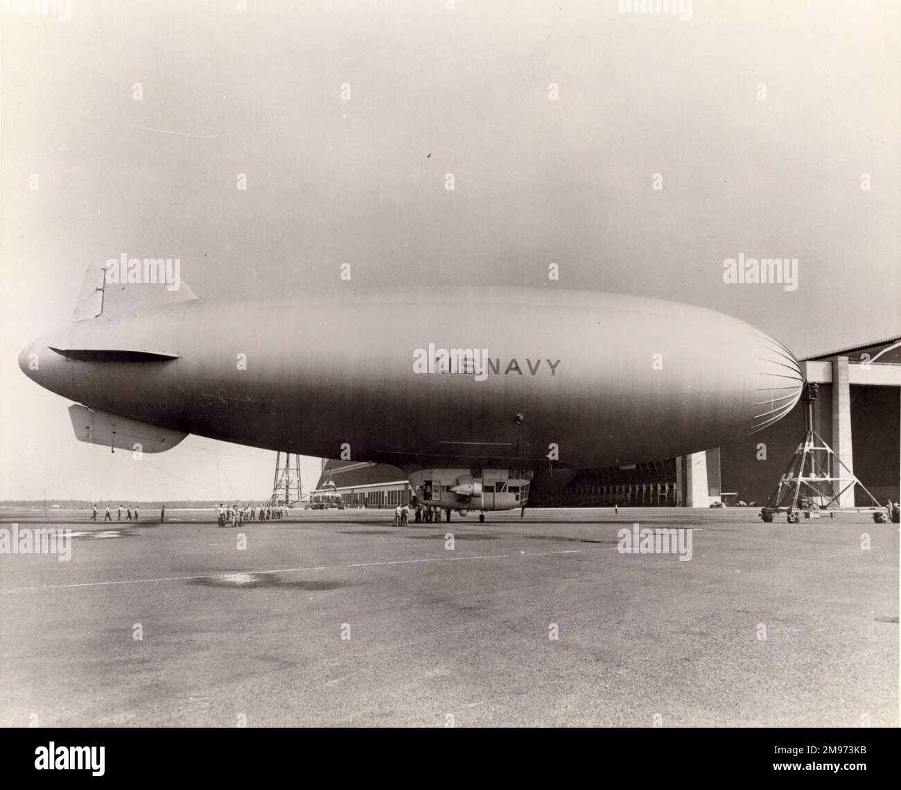 A former US Navy Goodyear K-Series airship at the USN Air Station ...
