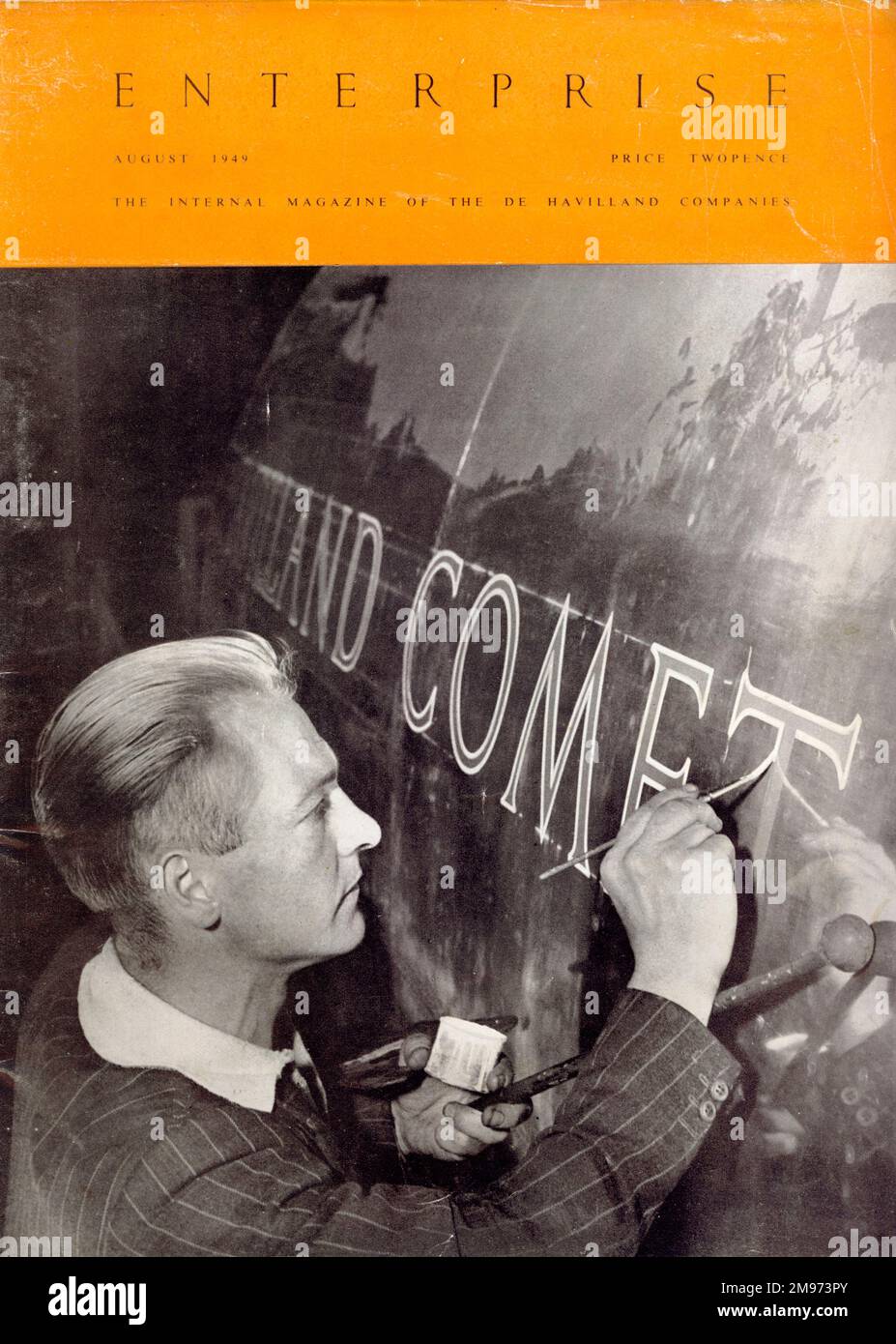 The front cover of Enterprise, August 1949, the internal magazine of ...