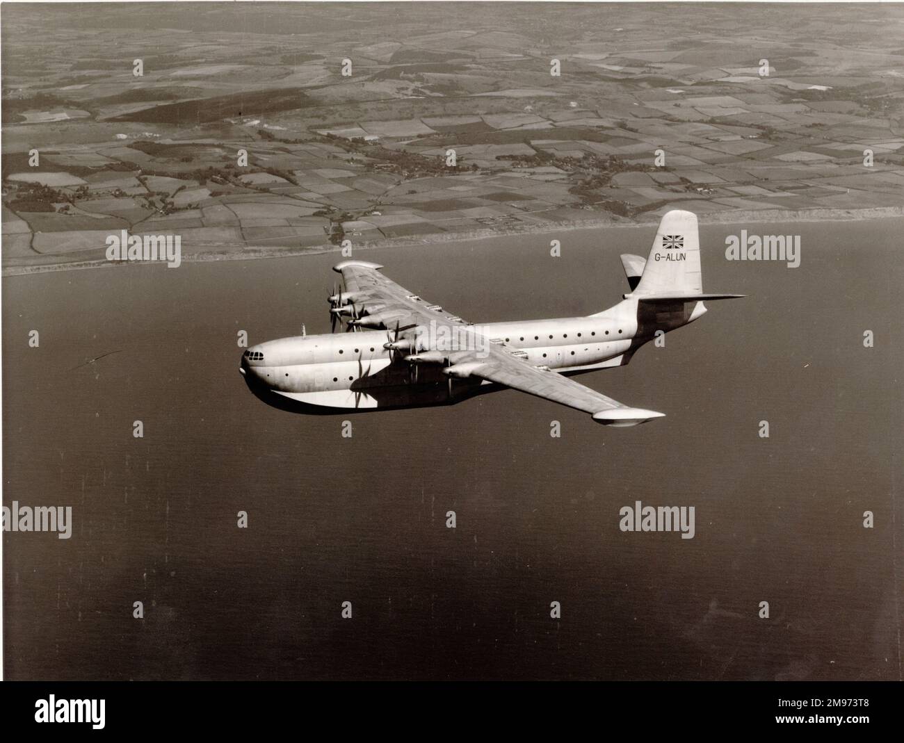 Saunders-Roe SR45 Princess, G-ALUN, in the air Stock Photo - Alamy