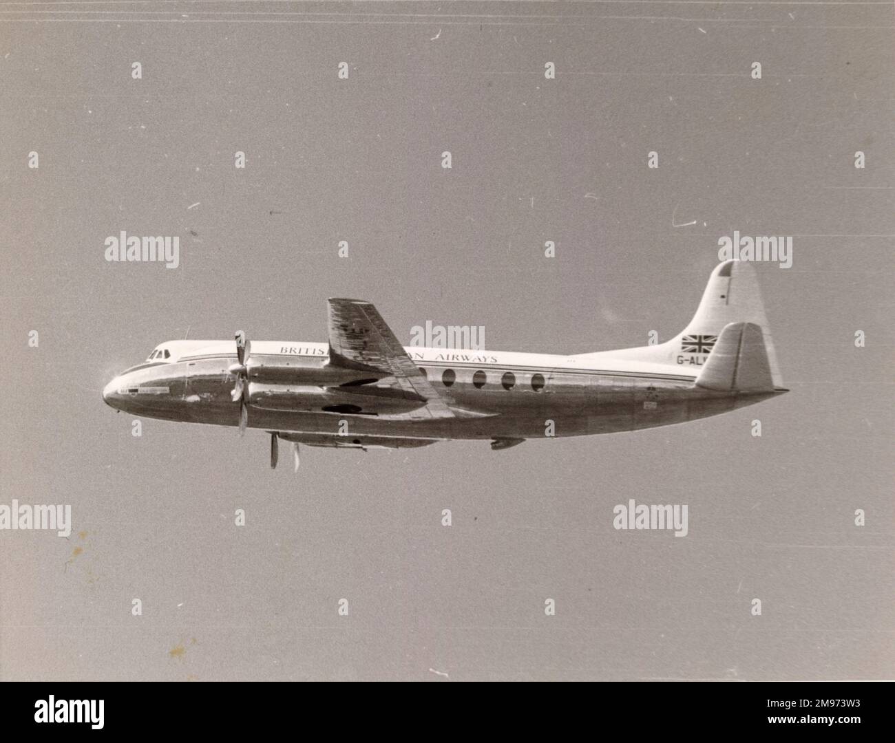 The first production Vickers Viscount 701, G-ALWE, Discovery, of BEA ...