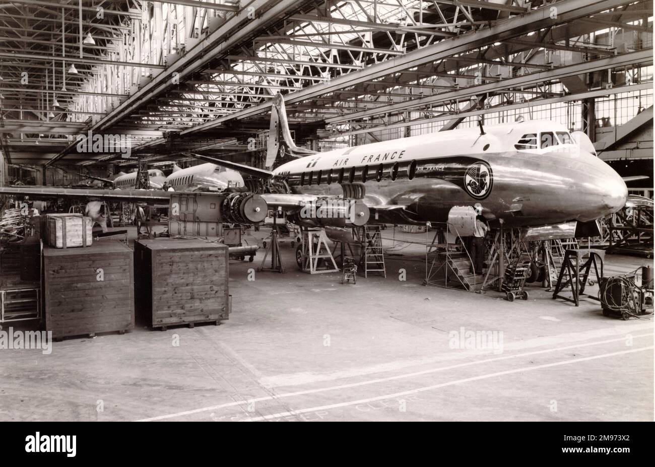 Vickers Viscount production Stock Photo - Alamy
