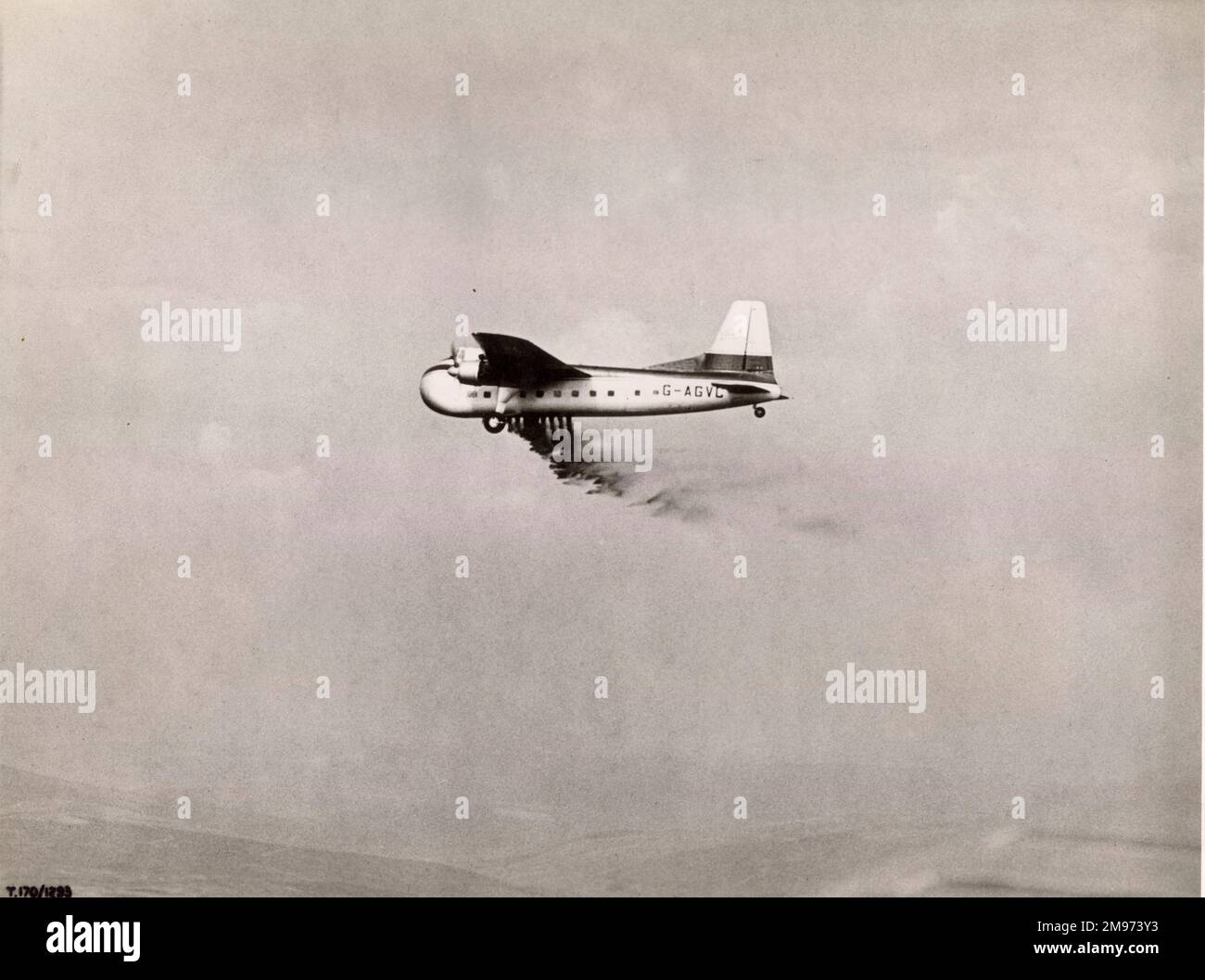 The third prototype Bristol Freighter, G-AGVC, following conversion to ...