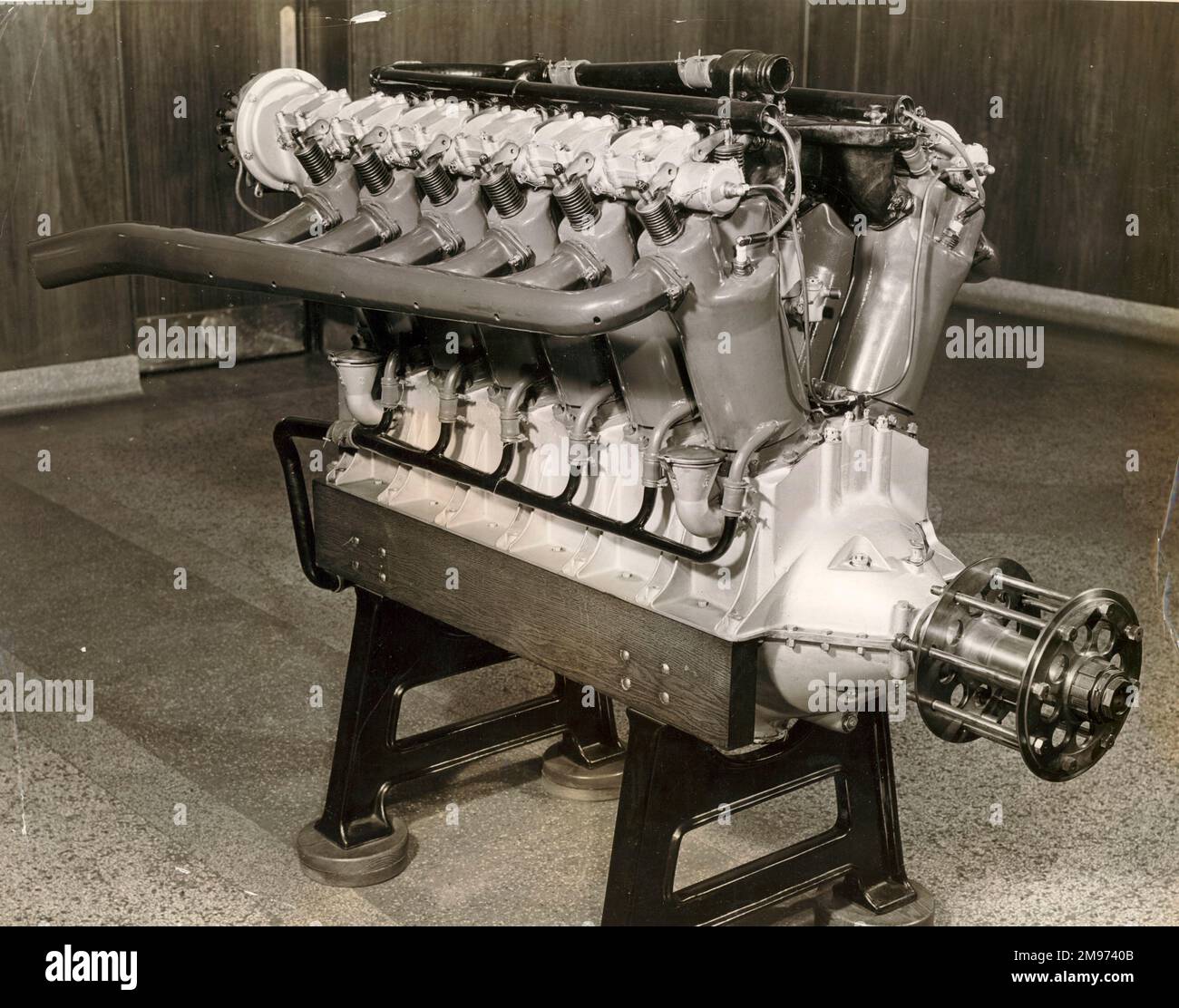 Six-cylinder, double-row, 400hp Liberty 12A engine Stock Photo - Alamy