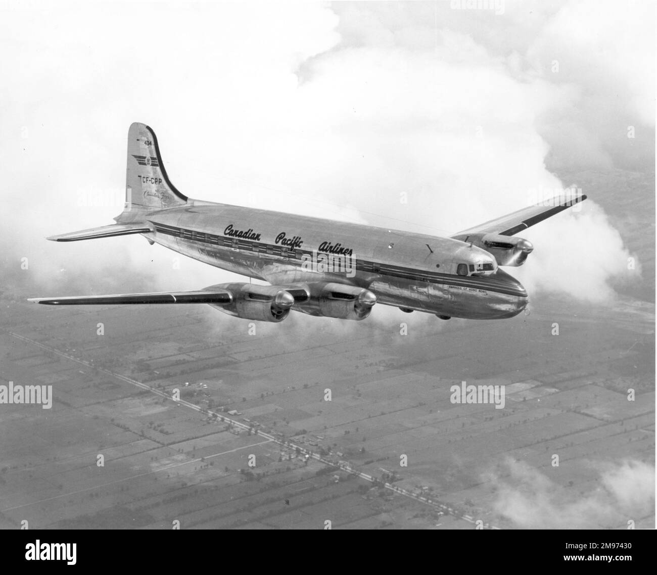 Canadair C-4-1, CF-CPP, Empress of Hong Kong, of Canadian Pacific ...