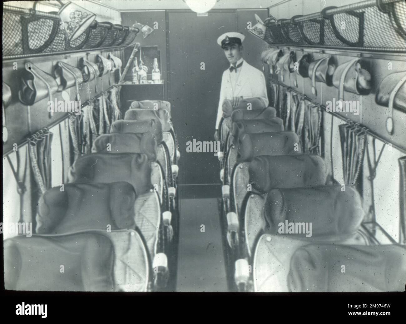 Armstrong Whitworth Argosy cabin interior Stock Photo - Alamy