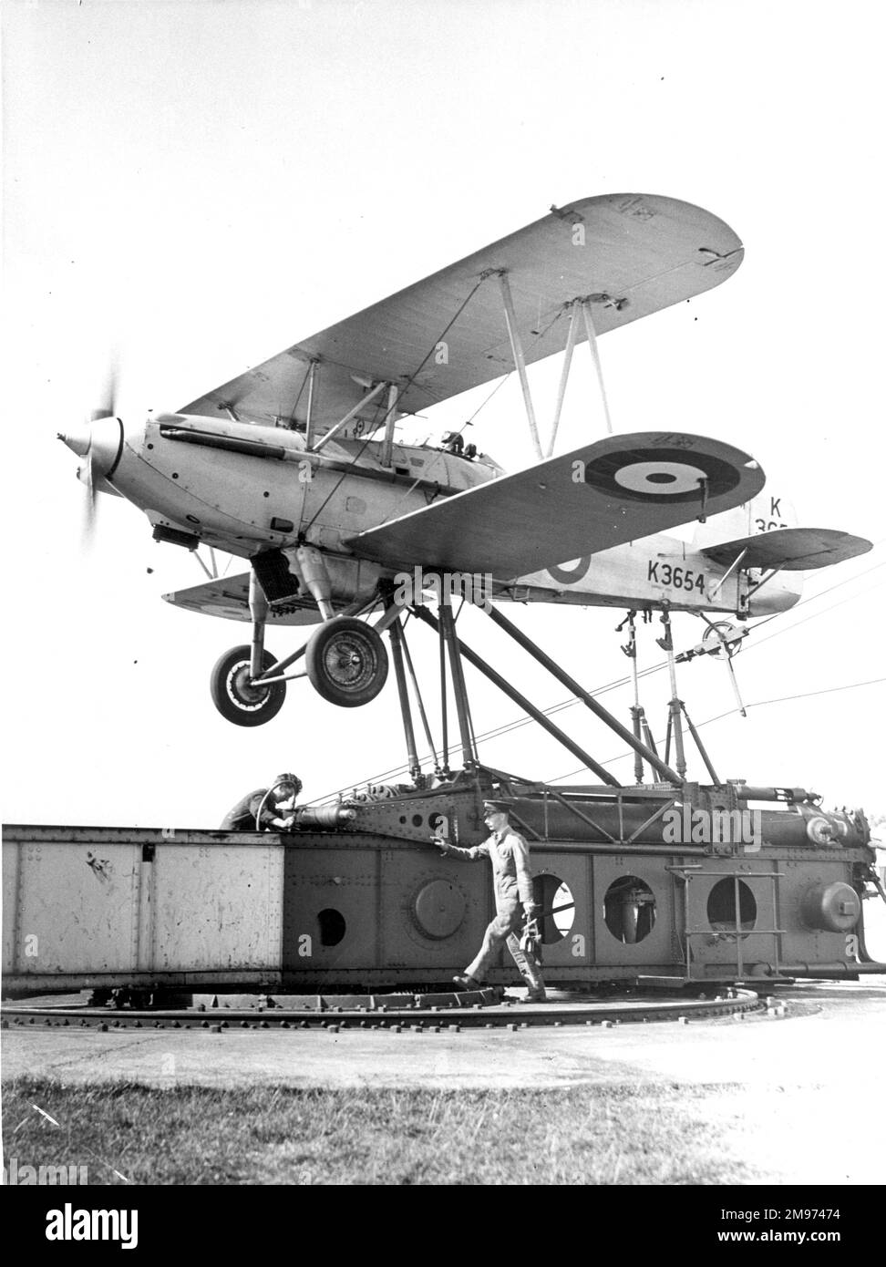 Hawker Nimrod II, K3654, about to be launched from a VIH type ...
