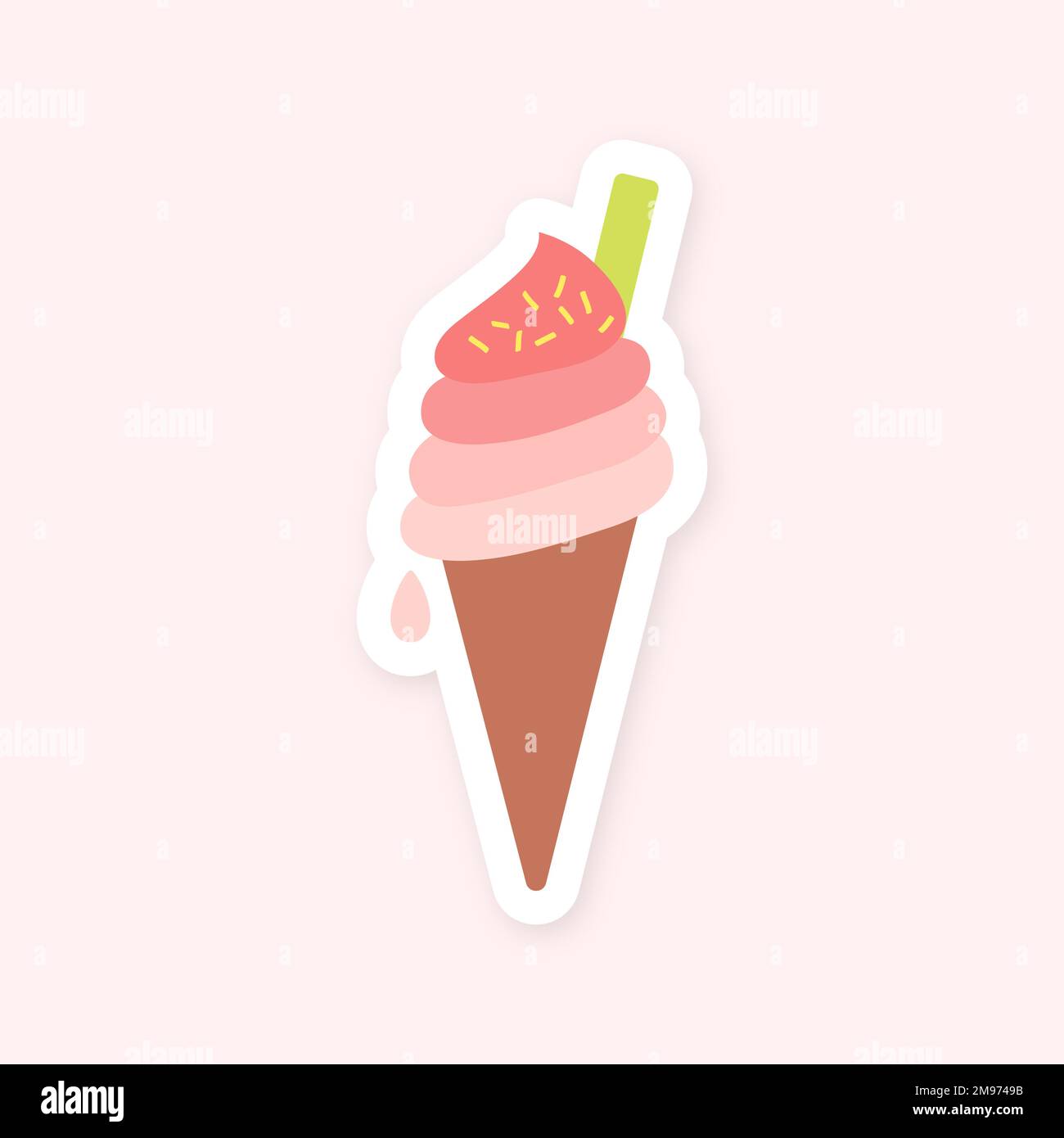 Ice cream edge Stock Vector Images - Alamy