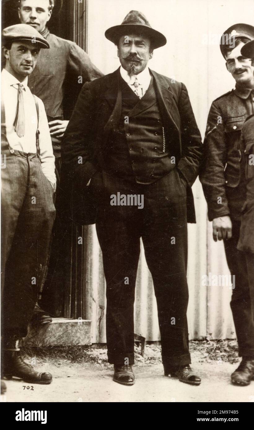Samuel Franklin Cody at Larkhill in August 1912 Stock Photo - Alamy
