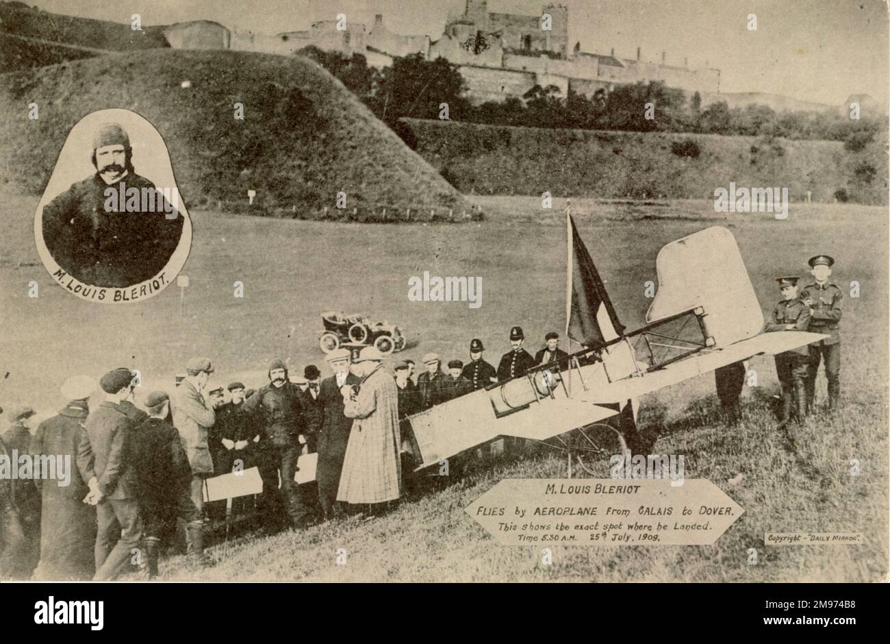 Louis Blériot’s arrival at Dover, 25 July 1909 Stock Photo - Alamy