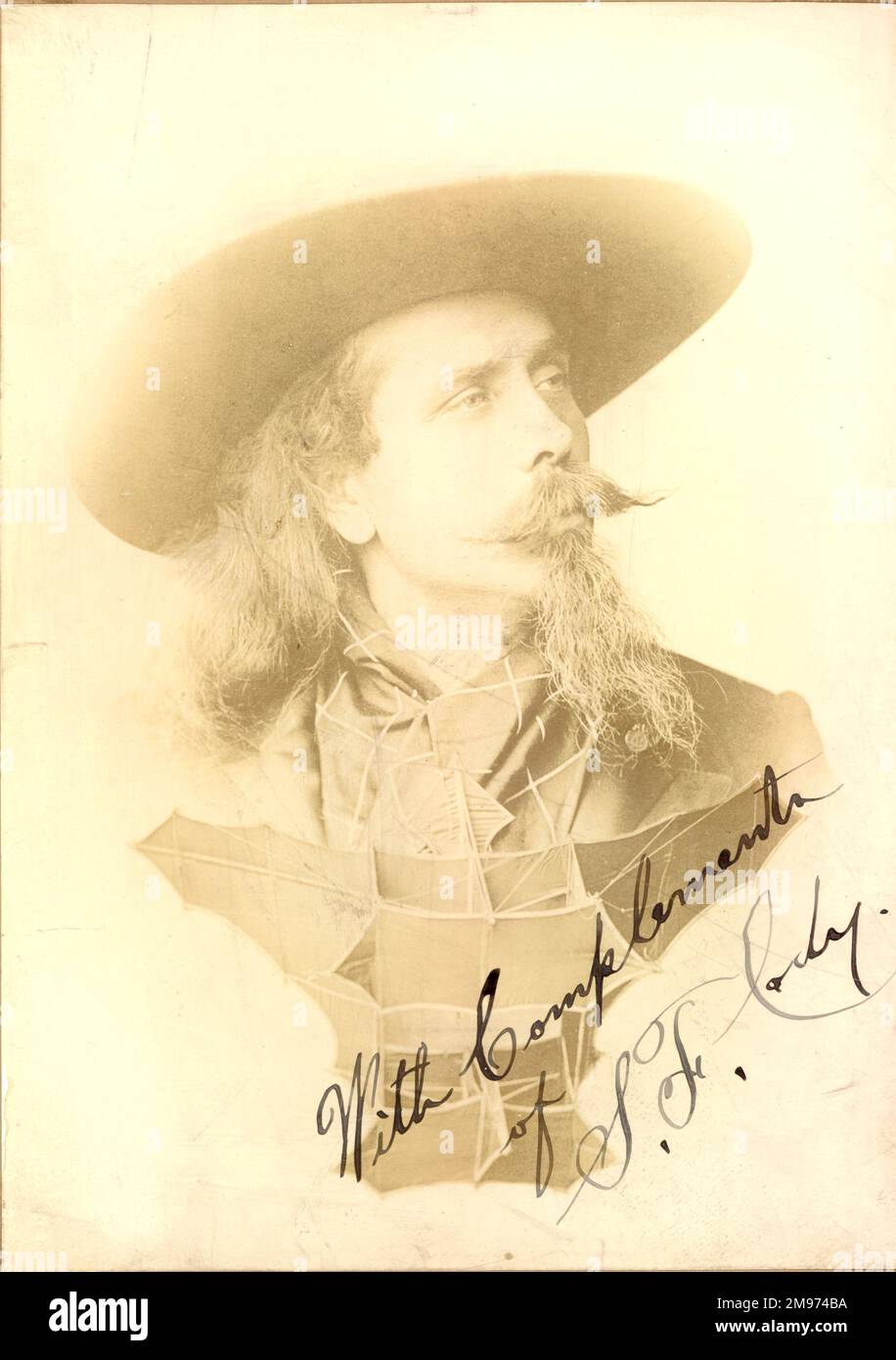 Signed photograph of Samuel Franklin Cody, 1862-1913 Stock Photo - Alamy