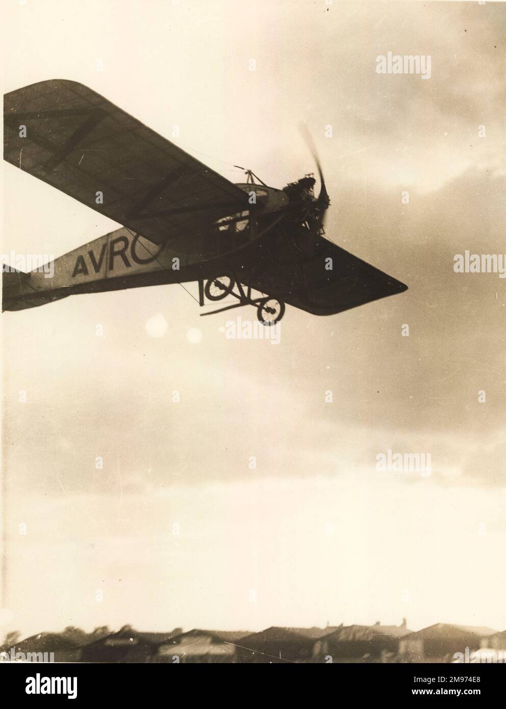 Avro F cabin monoplane at Brooklands in 1912 Stock Photo - Alamy
