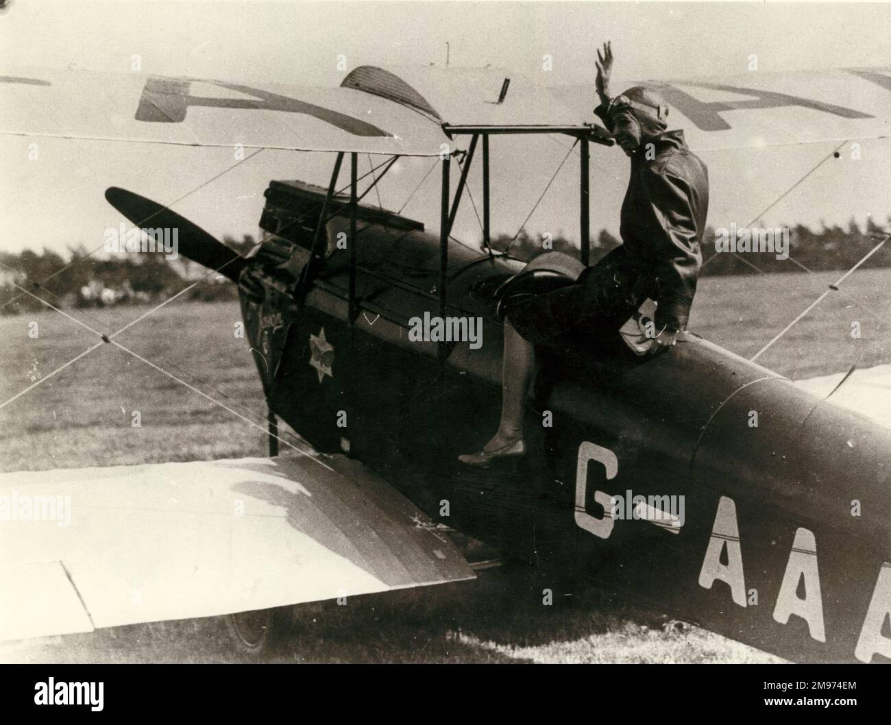 Amy Johnson with her de Havilland DH60G Gipsy Moth, G-AAAH, Jason ...
