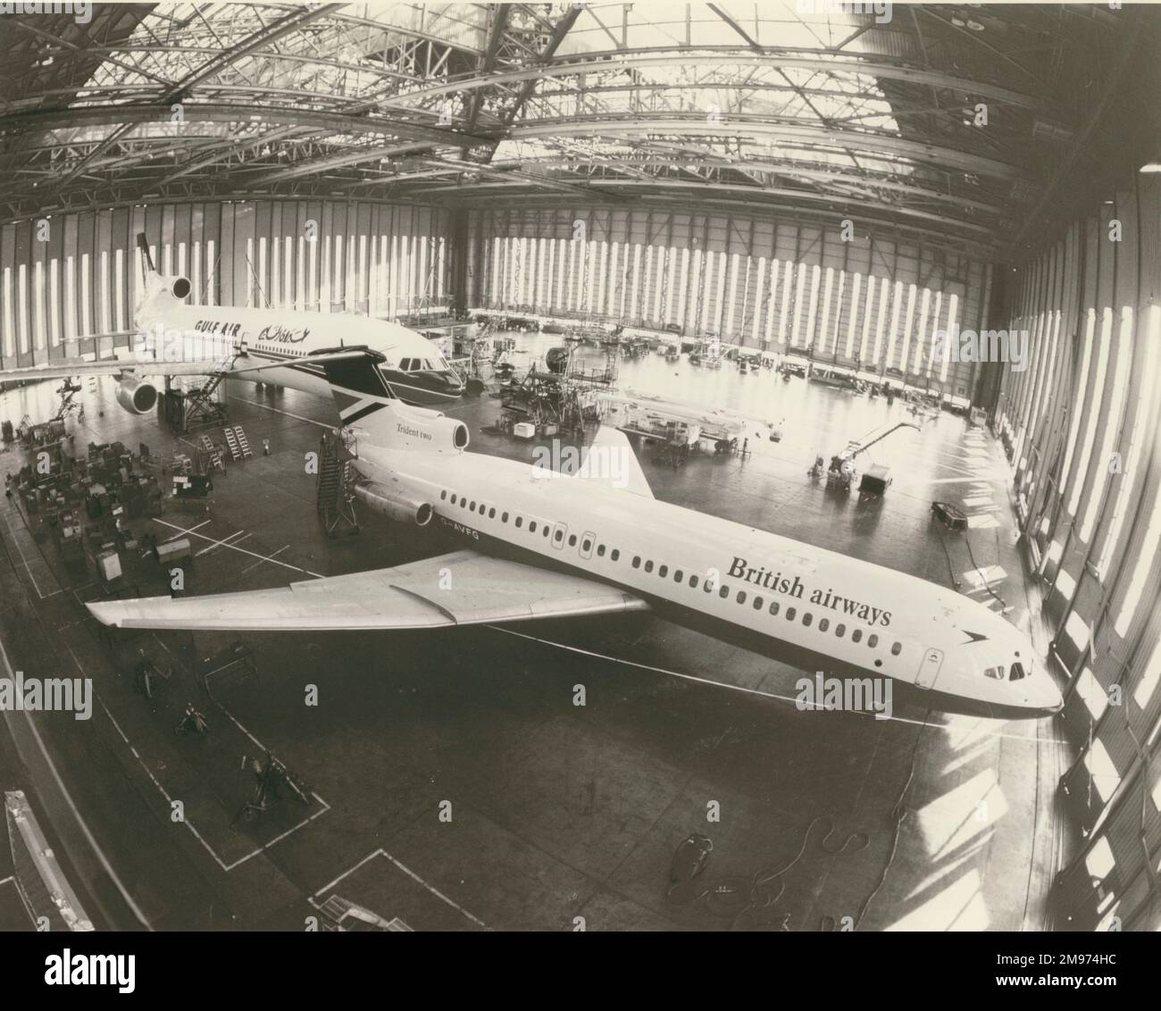 Hawker Siddeley HS121 Trident 2E, G-AVFG, in British Airways markings ...