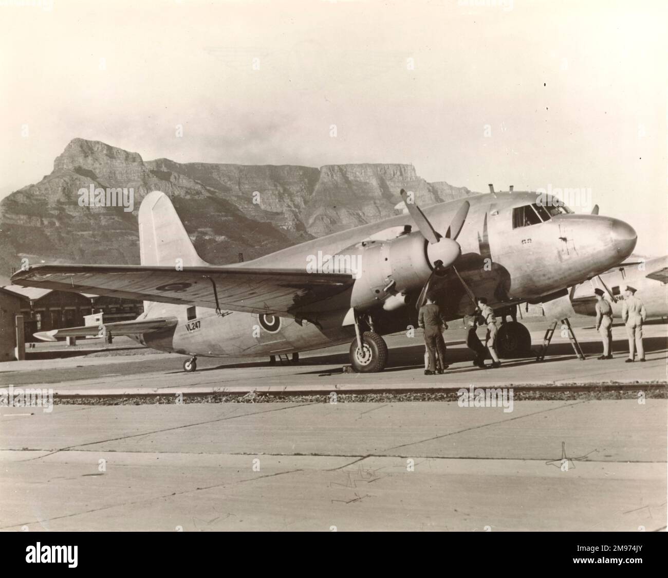 Vickers Type 623 Viking C2, VL247, of the King’s Flight, at Brooklyn ...