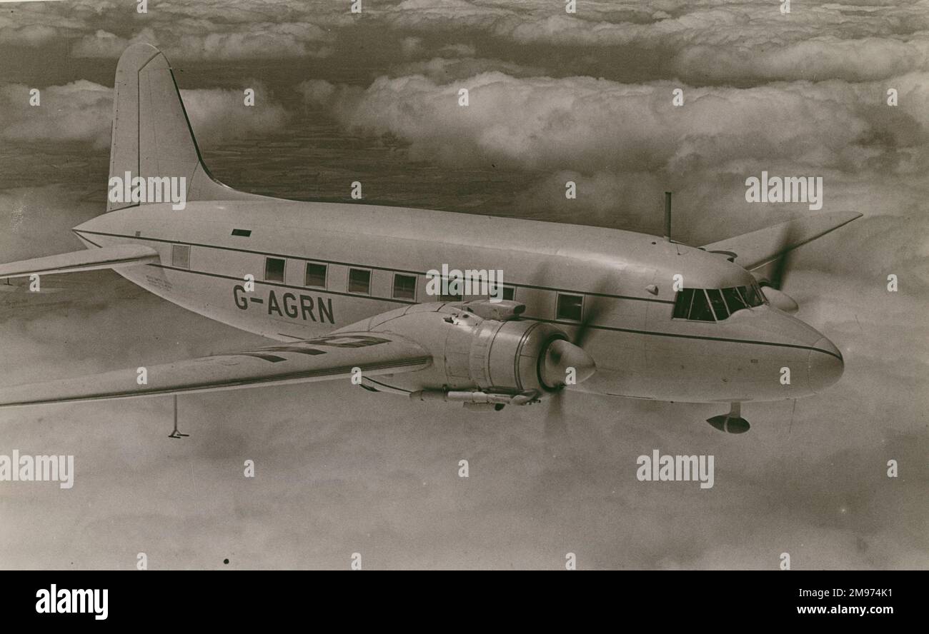 Vickers Type 498 Viking 1A, G-AGRN Stock Photo - Alamy