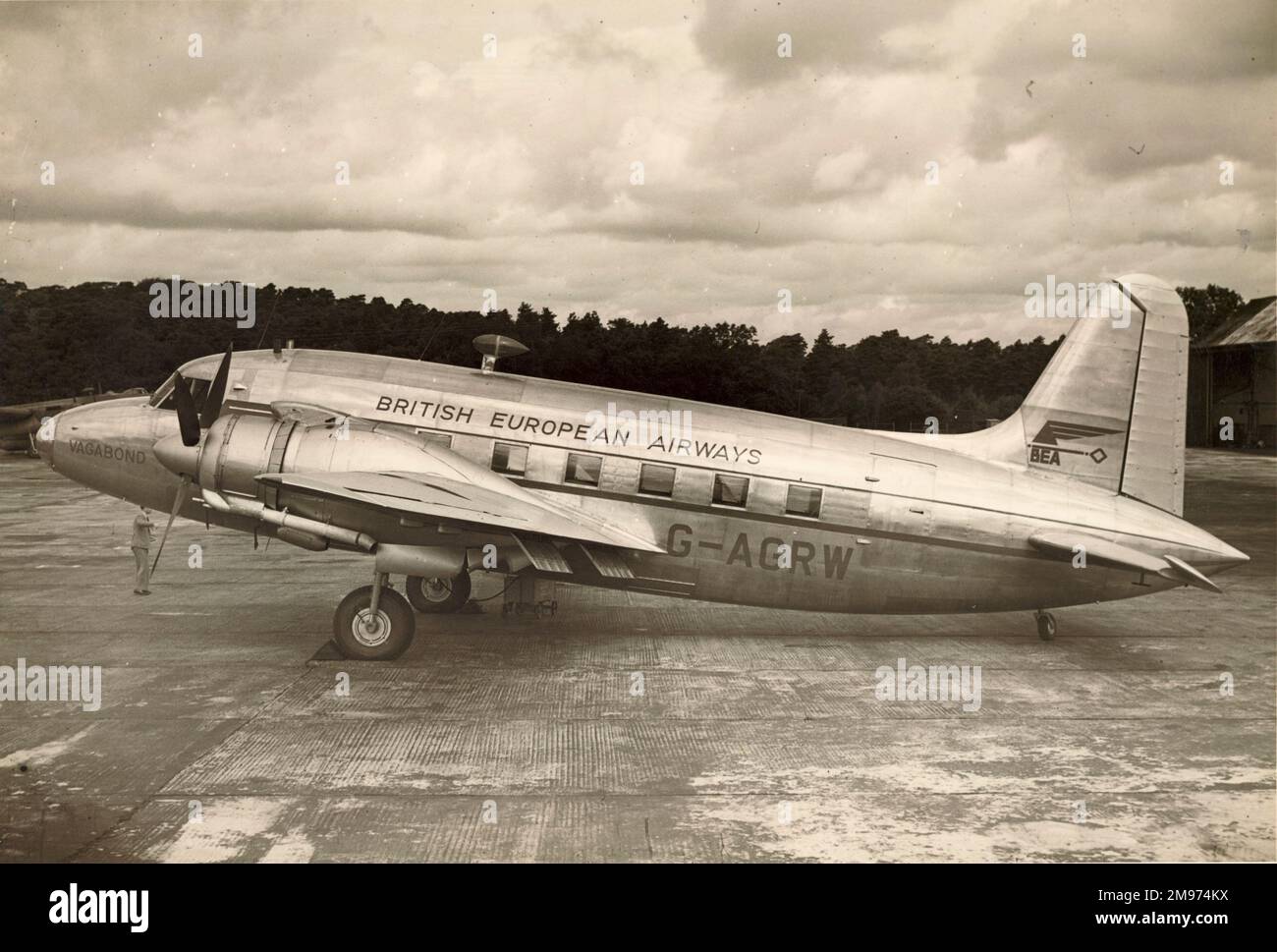 Vickers Type 498 Viking 1, G-AGRW, Vagabond, in British European ...