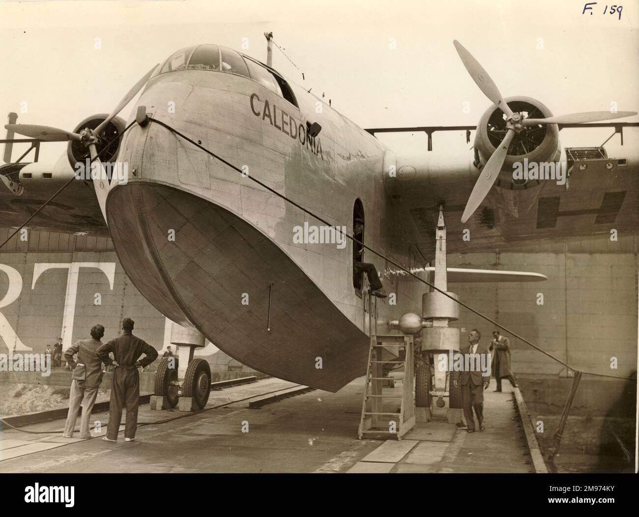 Short S23 Empire Flying Boat, G-ADHM, Caledonia, at Rochester prior to ...