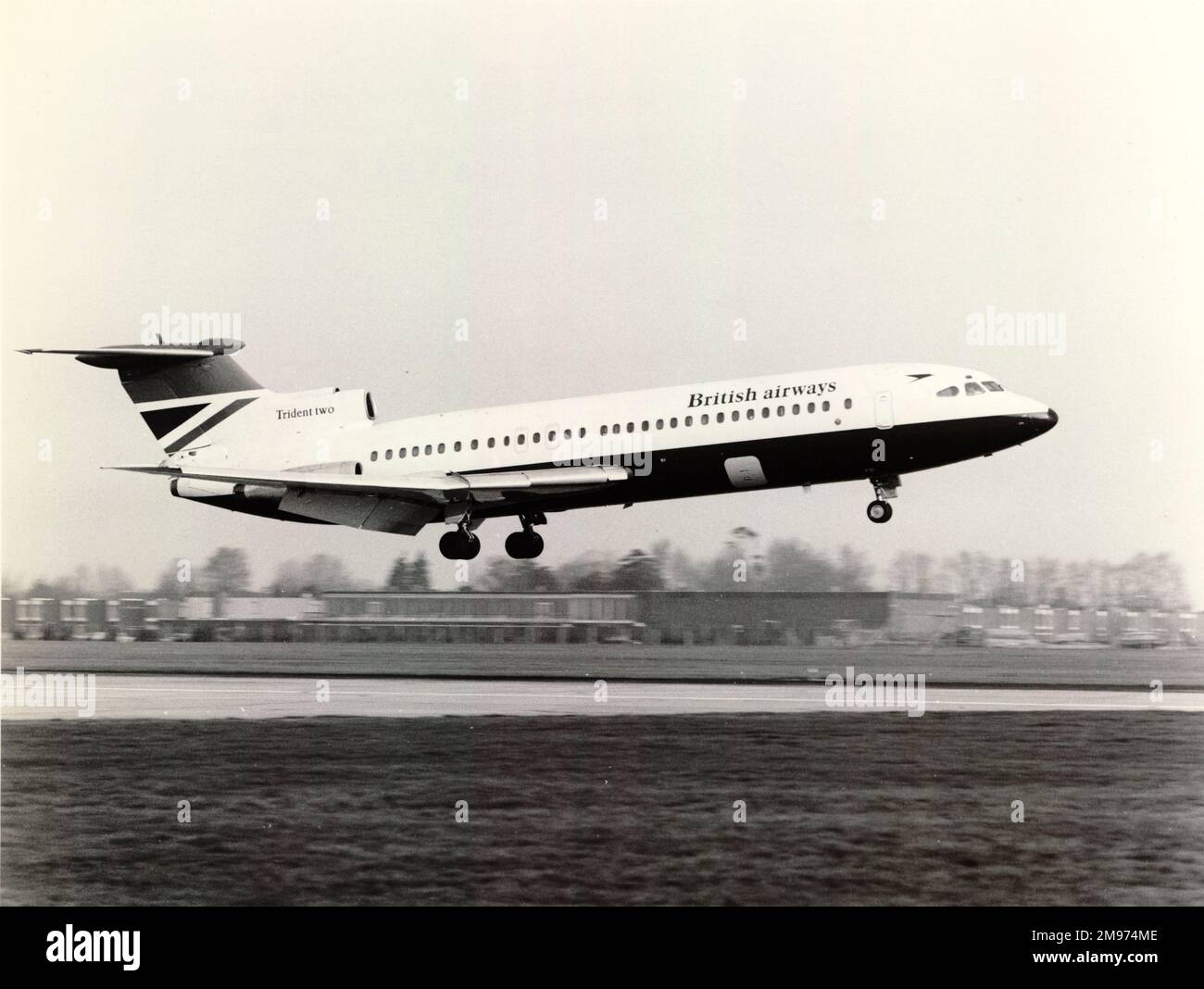 Hawker Siddeley HS121 Trident 2E, in British Airways markings Stock ...
