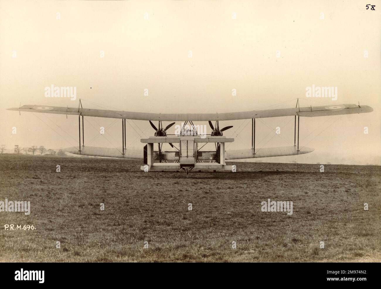 Handley Page O/400 from the rear Stock Photo - Alamy