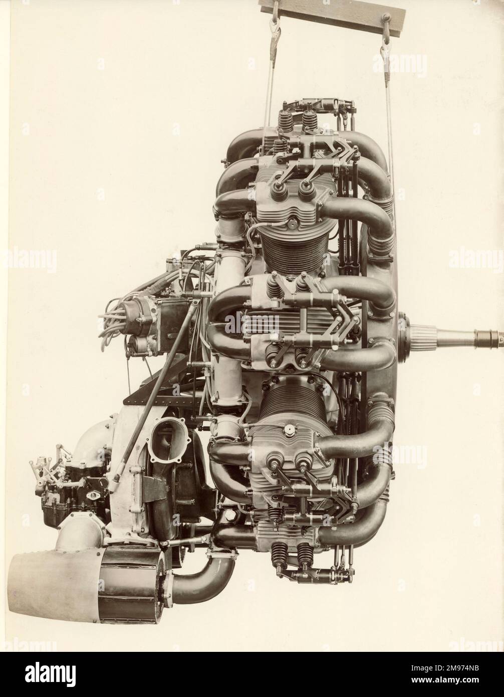 Bristol Orion nine-cylinder radial. Starboard side view Stock Photo - Alamy