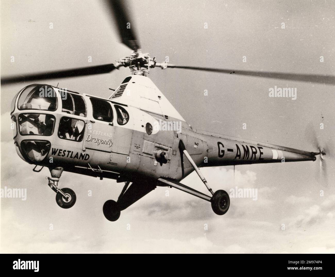 Westland Dragonfly 1A, G-AMRE, a Westland demonstrator Stock Photo - Alamy