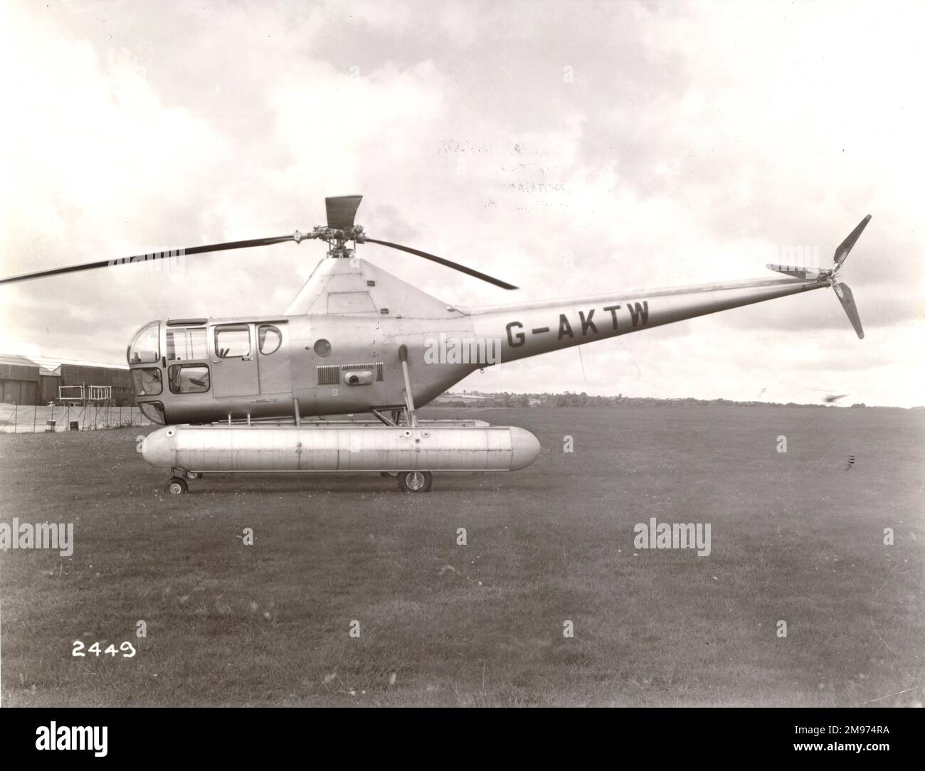 The first prototype Westland Dragonfly 1A, G-AKTW, the anglicised ...