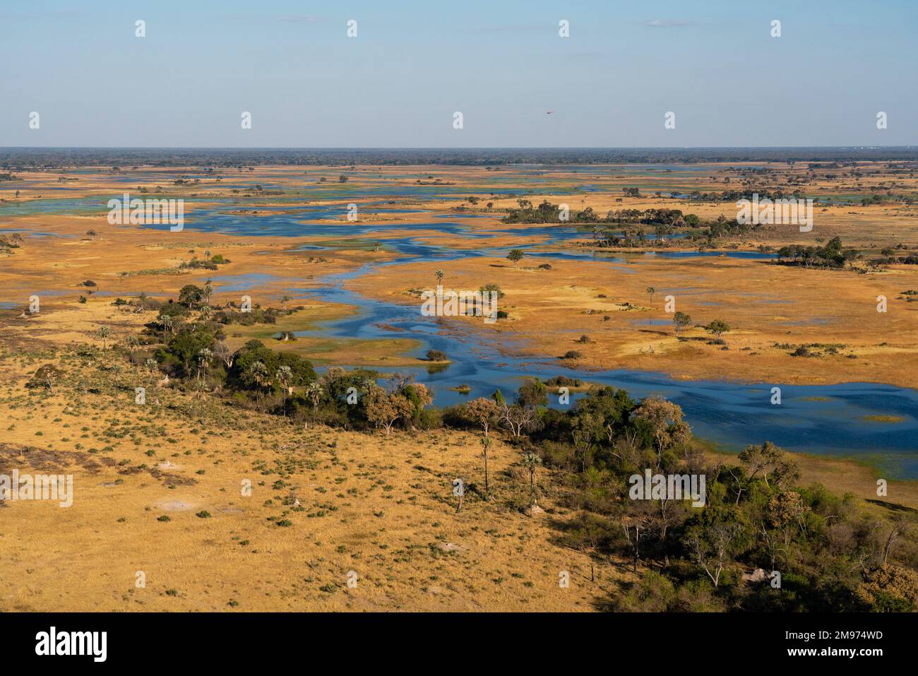Aerial view of the Okavango Delta, Botswana Stock Photo - Alamy