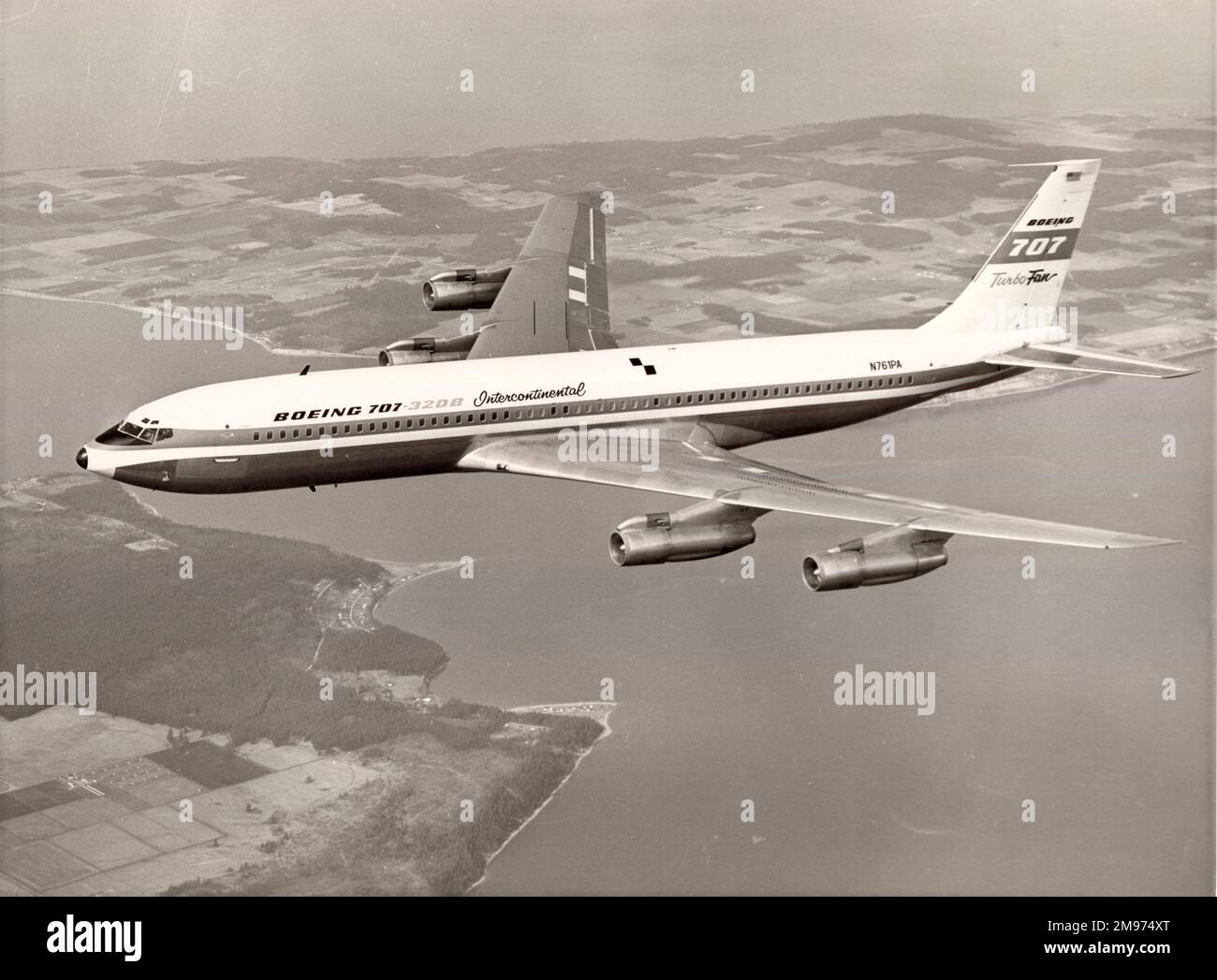 Boeing 707-320B, N761PA Stock Photo - Alamy