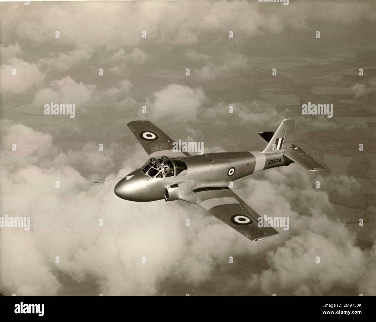 The first of nine development Hunting Jet Provost T1s, XD674. This ...