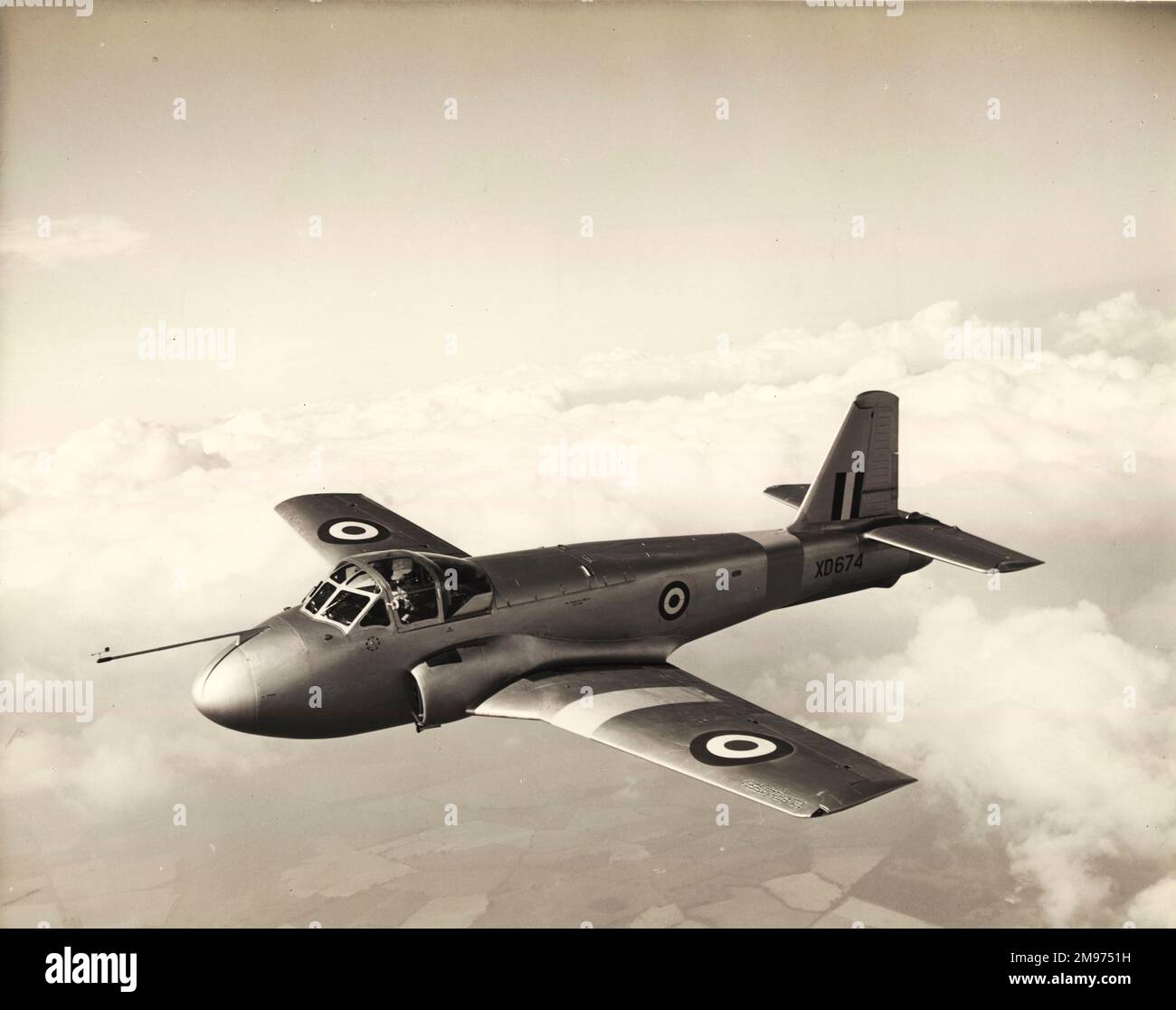 The first of nine development Hunting Jet Provost T1s, XD674. This ...