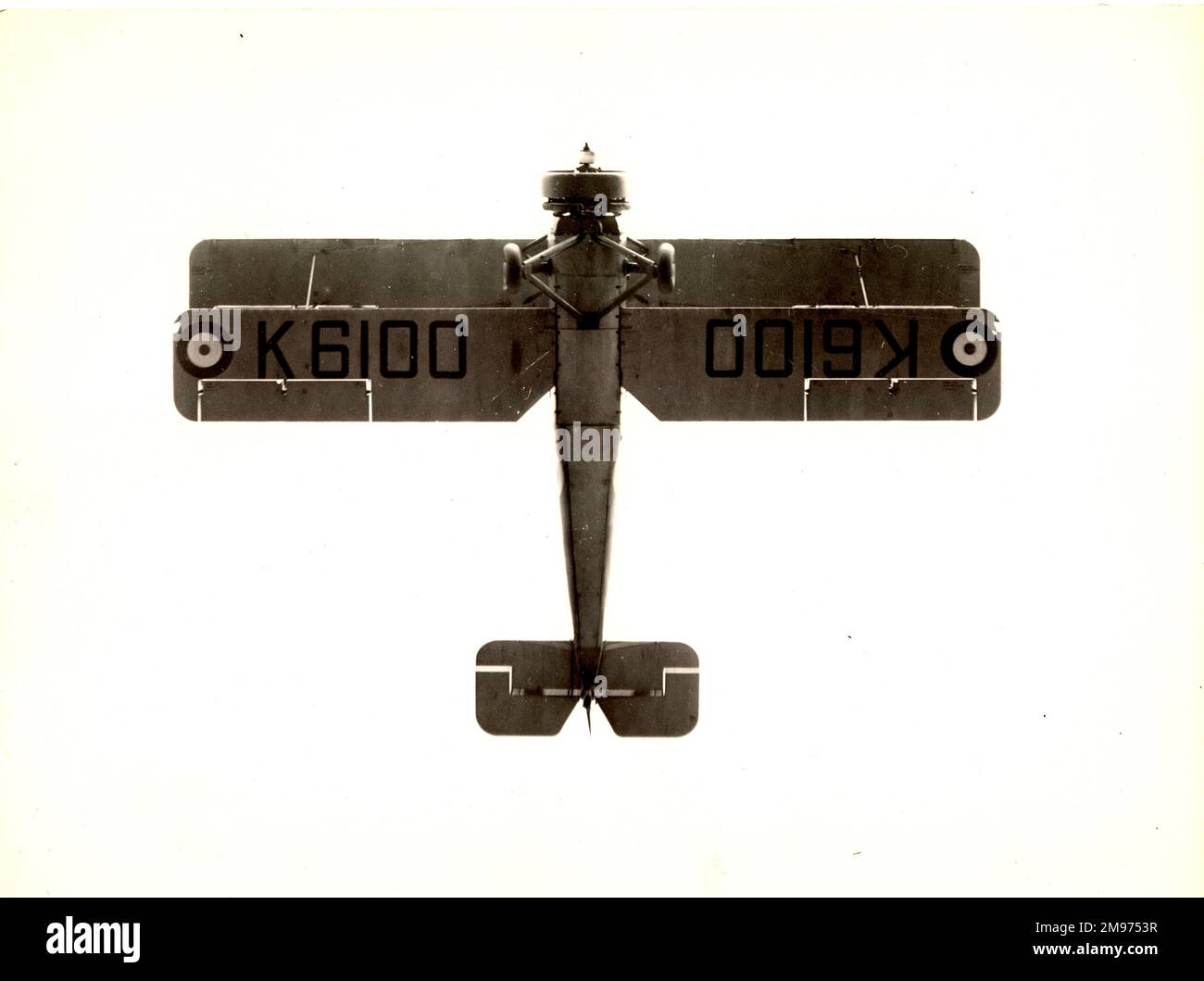 Avro 621 Tutor, K6100, viewed from underneath Stock Photo - Alamy