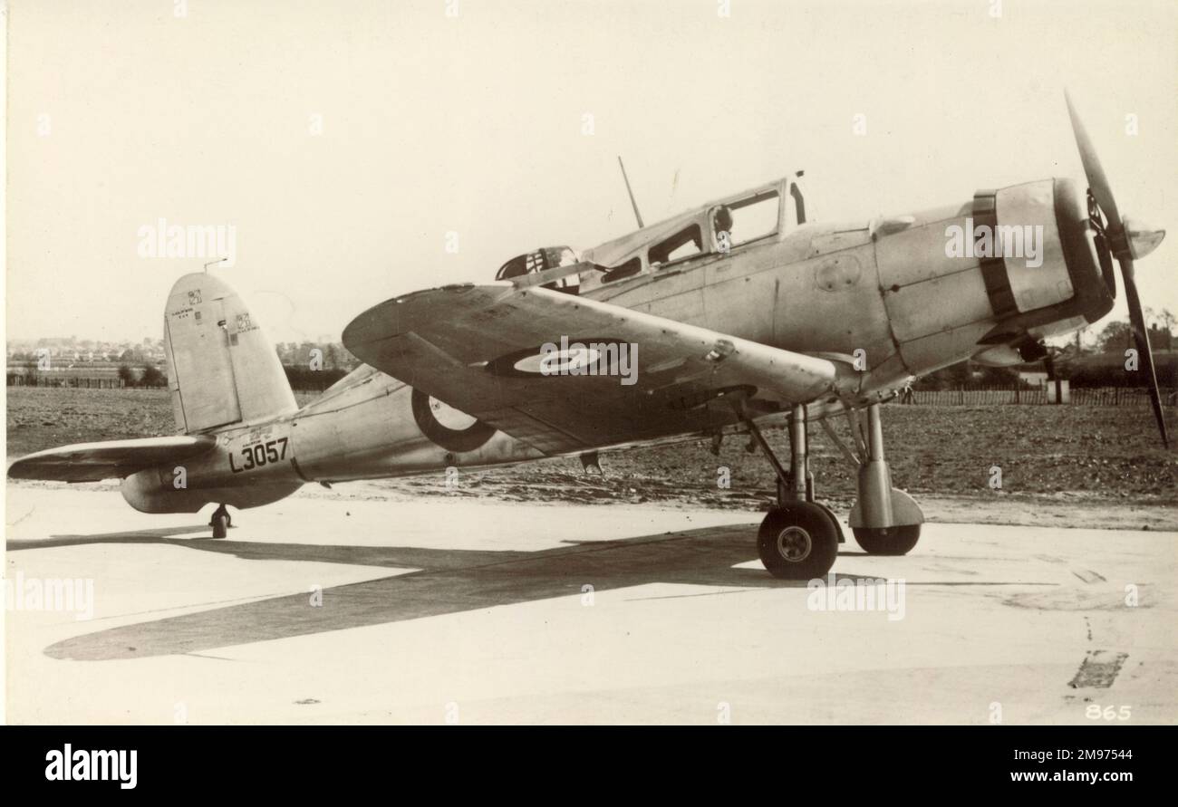 The first Blackburn B-25 Roc, L3057 Stock Photo - Alamy