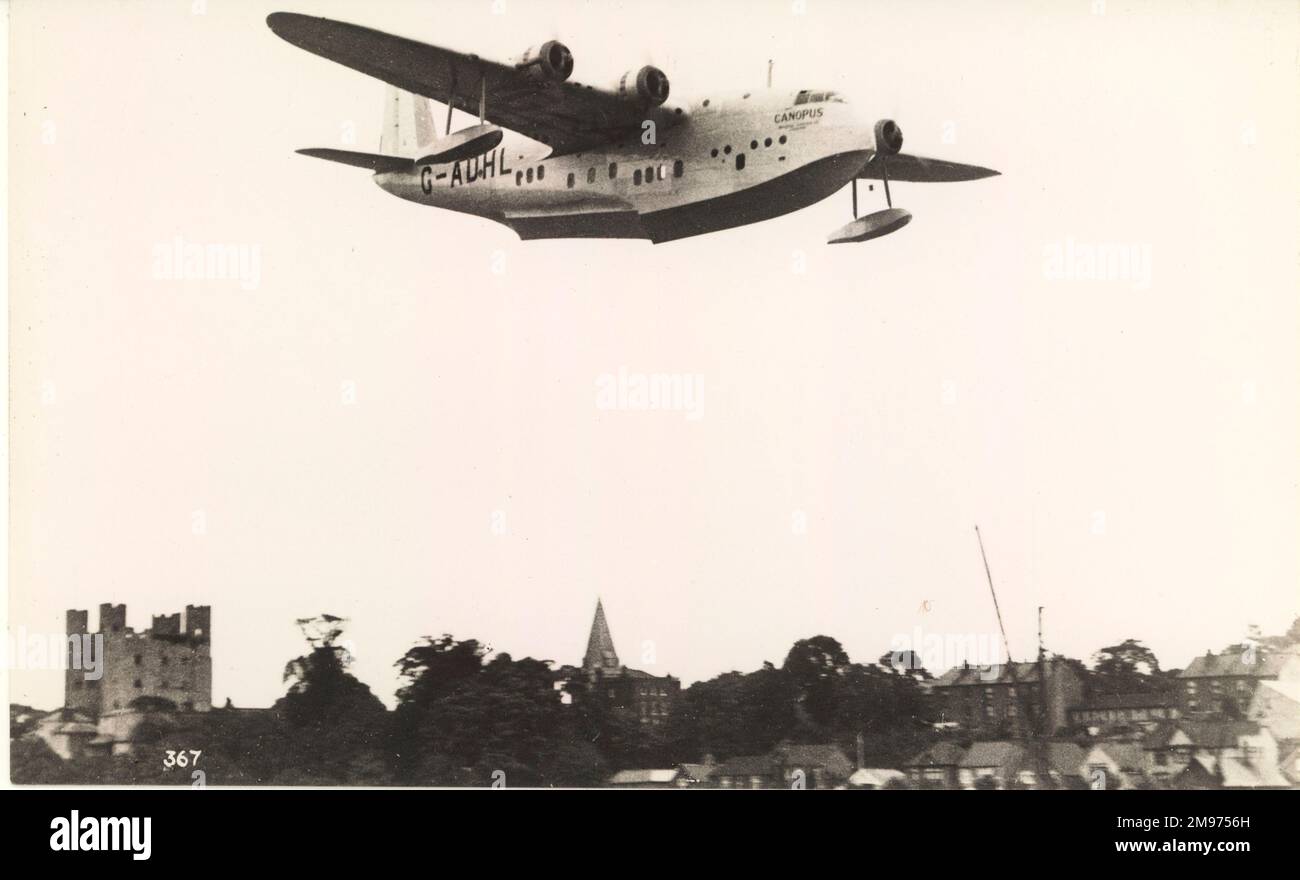 Short S23 Empire Flying Boat, G-ADHL, Canopus Stock Photo - Alamy