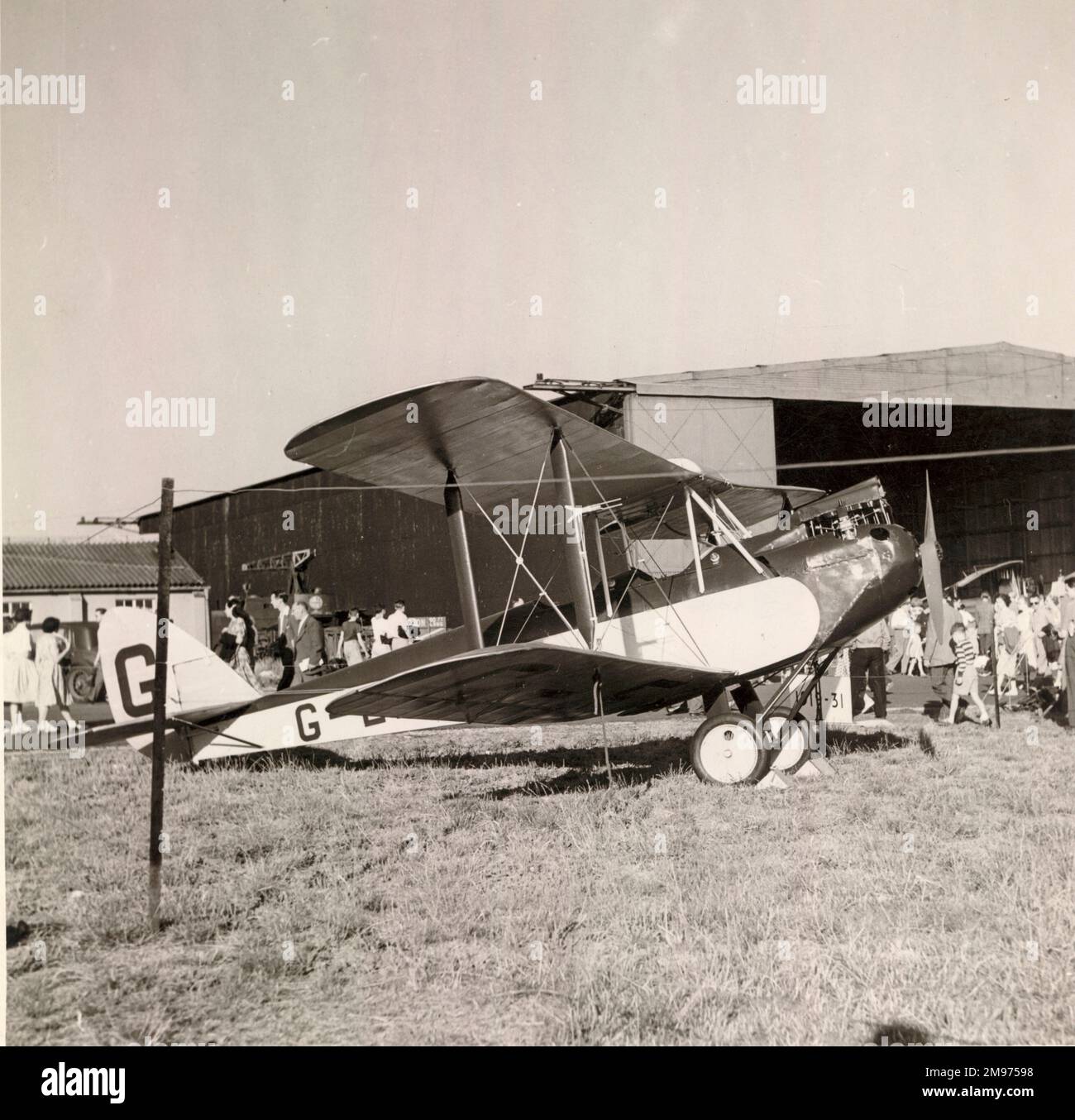 de Havilland DH60 Moth, possibly G-EBLV, at the 50 years of Flying ...