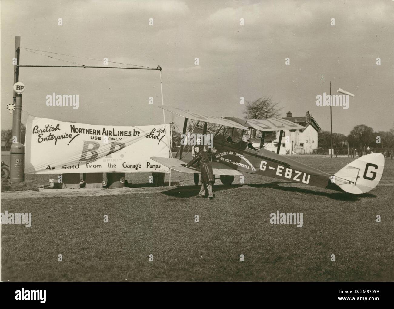 de Havilland DH60X Moth, G-EBZU, of Northern Air Lines at Manchester ...