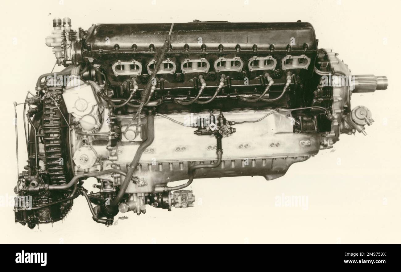 Rolls-Royce Merlin III. Starboard side Stock Photo - Alamy
