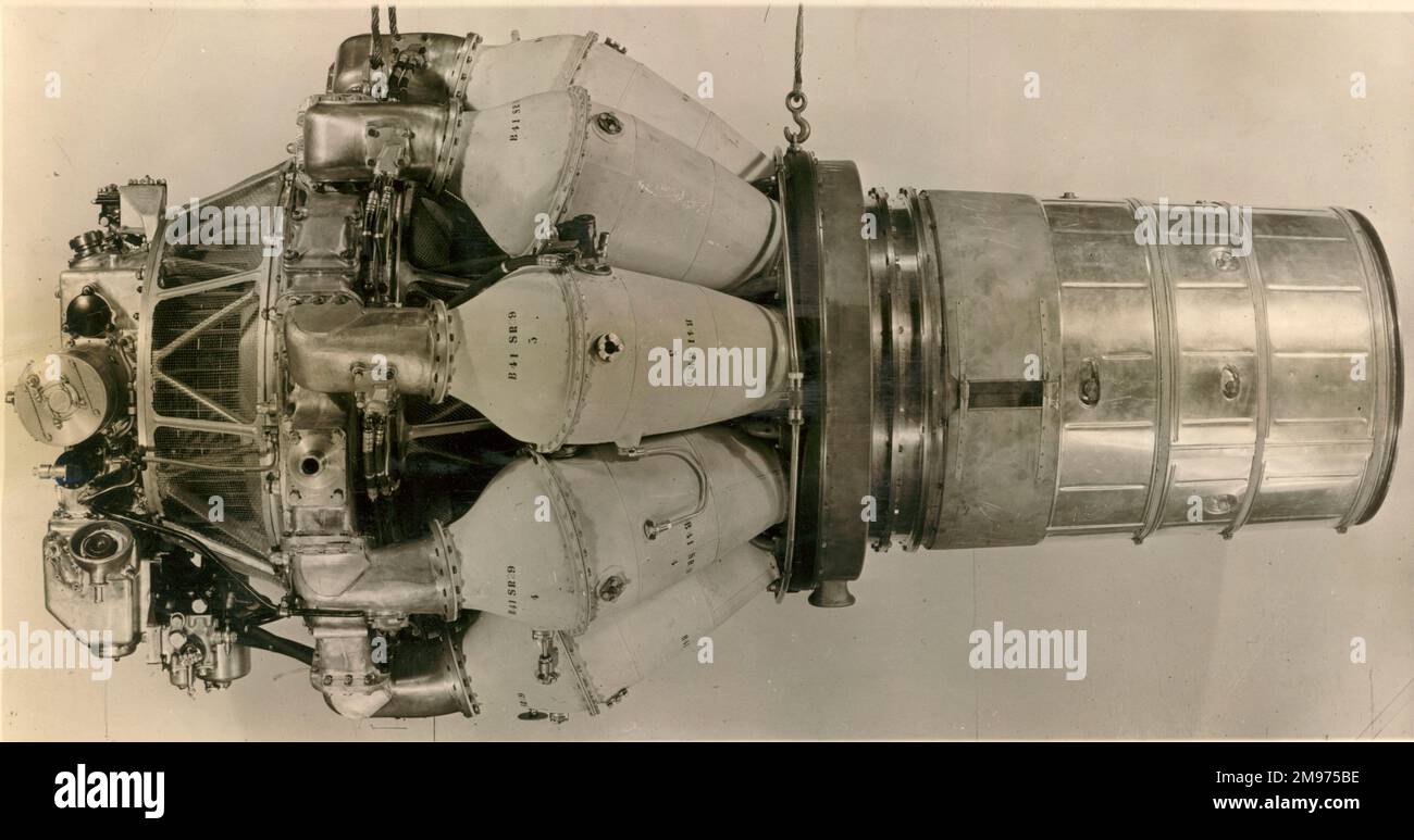 Rolls-Royce Nene turbojet. Port side Stock Photo - Alamy