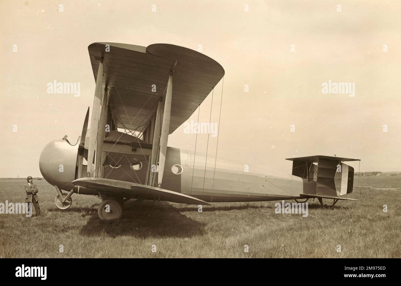 The prototype Vickers Vimy Commercial at Joyce Green in February 1919 ...