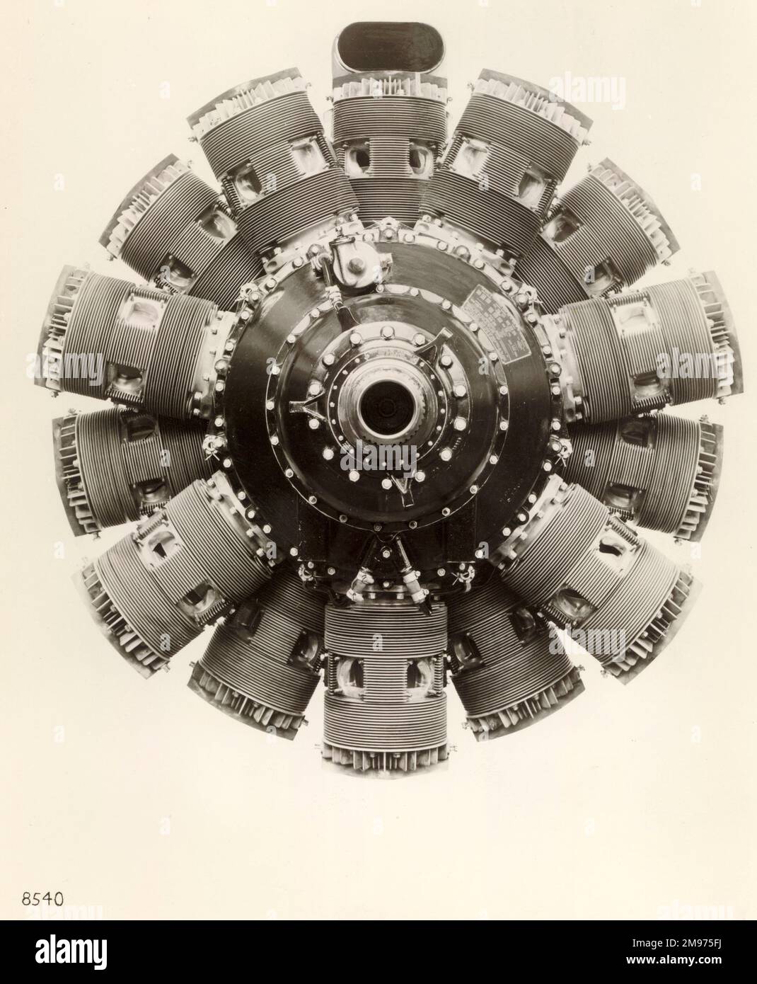 Bristol Hercules IV 14-cylinder radial. Front view Stock Photo - Alamy