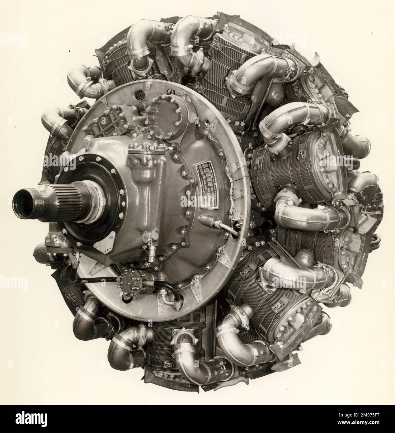 Bristol Hercules 736 14-cylinder radial. Front port view Stock Photo ...