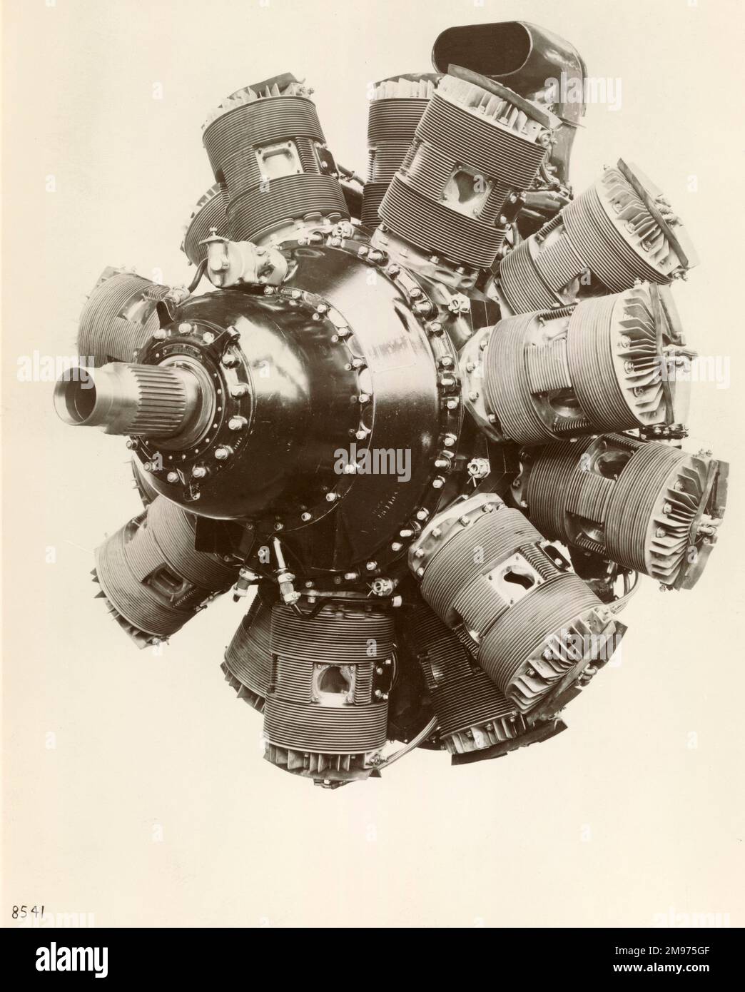 Bristol Hercules IV 14-cylinder radial. Front port view Stock Photo - Alamy