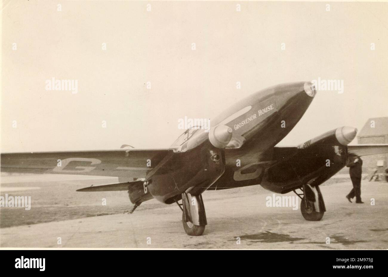 The third de Havilland DH88 Comet, G-ACSS, Grosvenor House Stock Photo ...